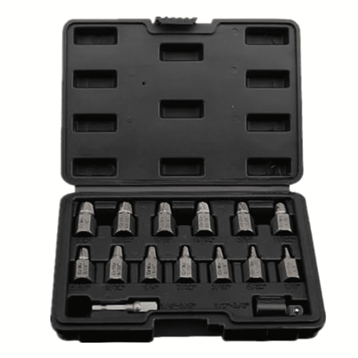 15 Piece Double Screw Extractor Set,Easy Out Bolt Remover Kit, 3/8Inch ...