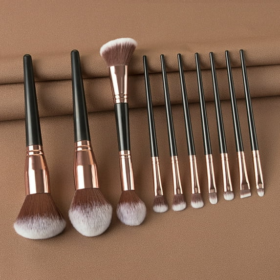 15-Piece Makeup Brush Set for Face, Eyes, Eyelashes, Eyeshadow ...