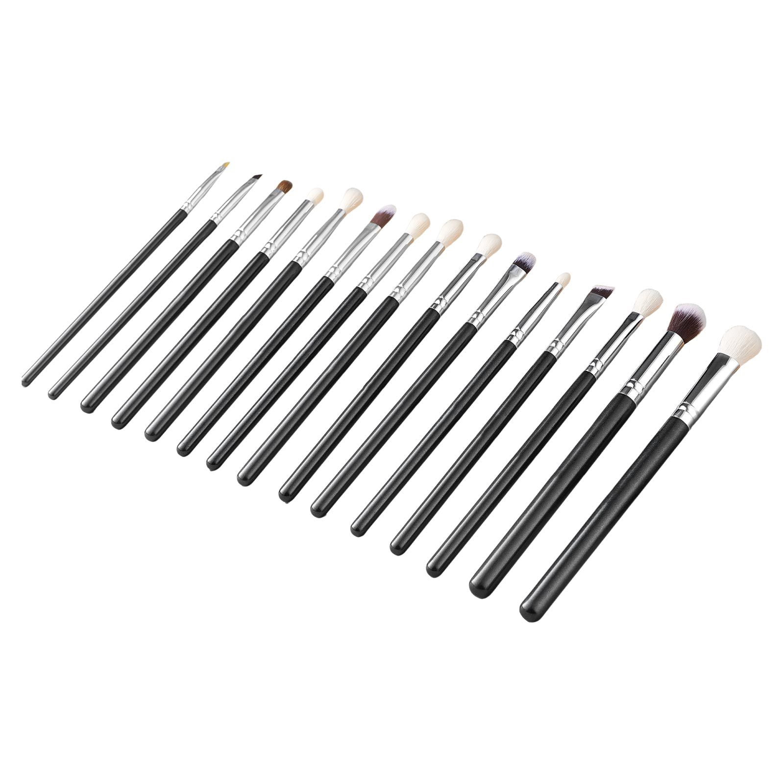 15-Piece Makeup Brush Set for Foundation Blending Eyeshadow, with Soft ...