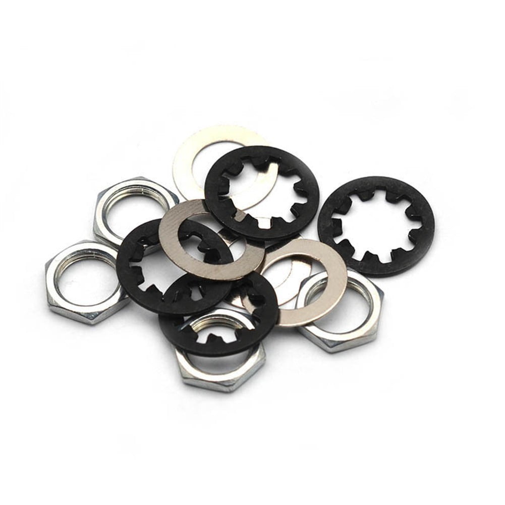 15-Piece Potentiometer Nut and Washer Set for Guitar Pots and ...