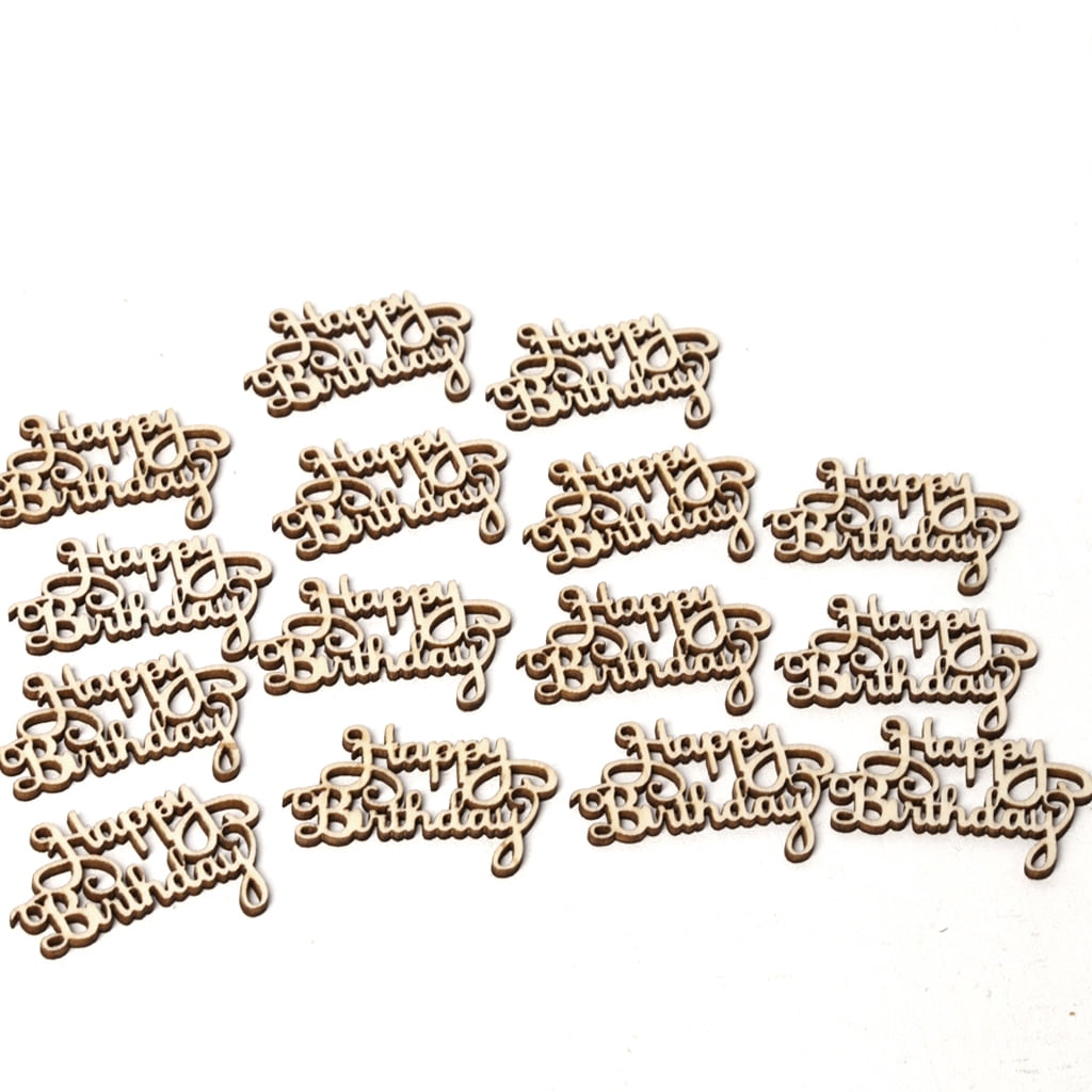 15-Piece Set for Festive DIY Decorations Happy Birthday Confetti Table ...