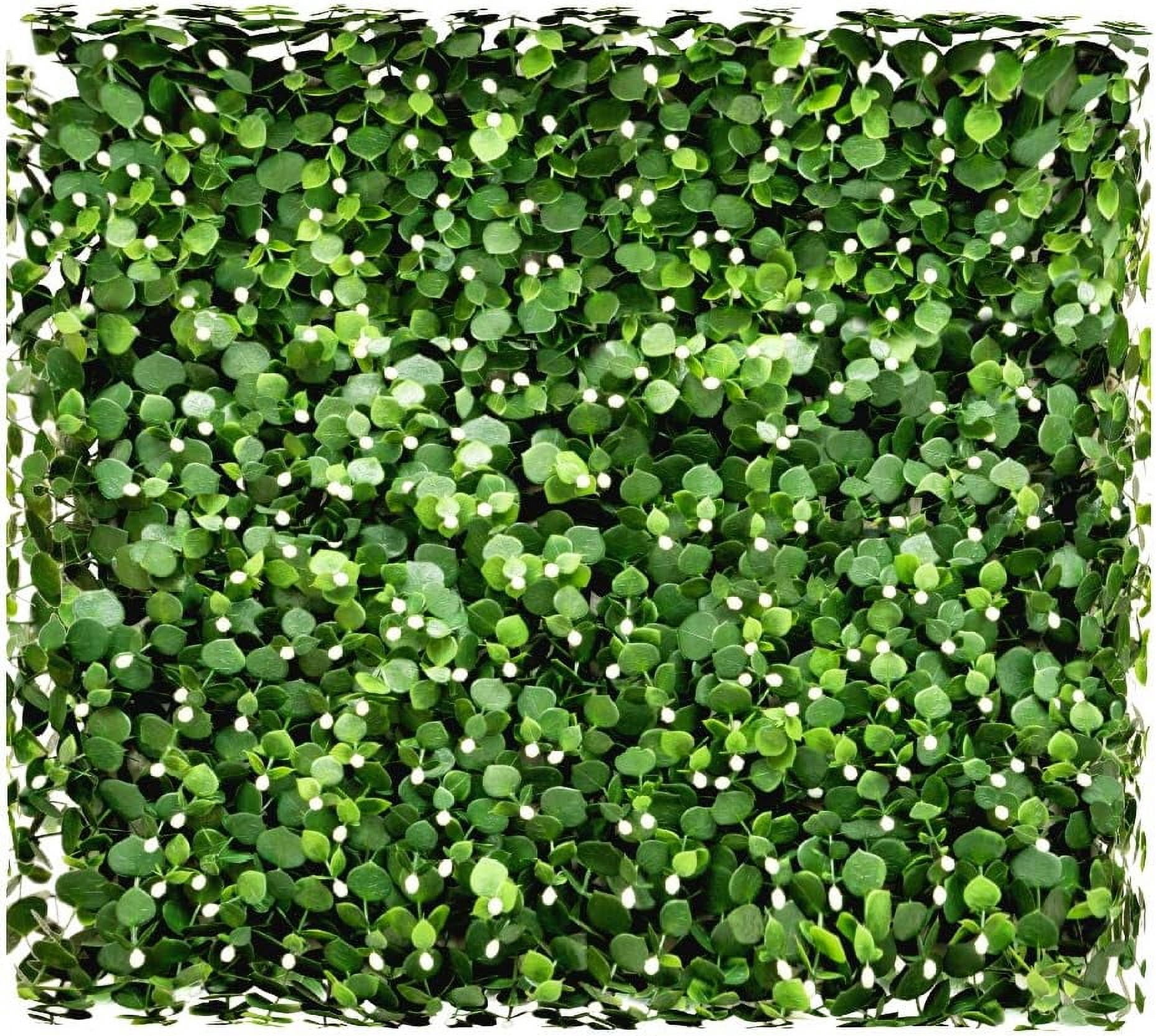 15 Piece Synthetic Boxwood Panels 20x20 Inches Green Wall Topiary Hedge ...
