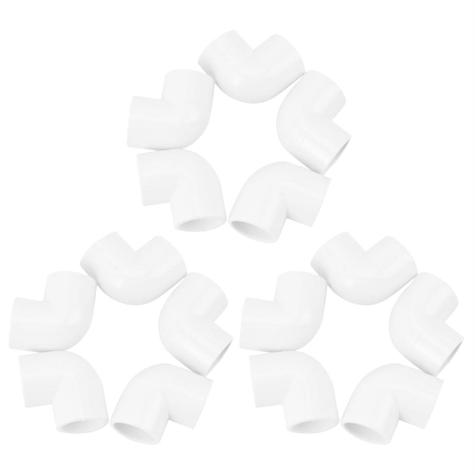 15 Pieces 20mm Dia 90 Angle Degree Elbow PVC Pipe Fittings Adapter ...