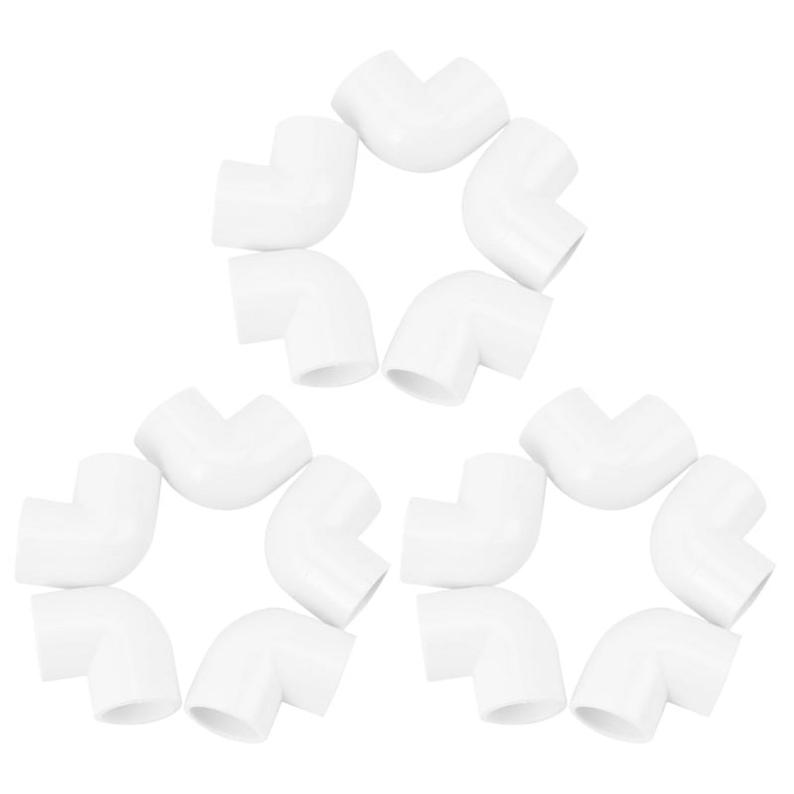 15 Pieces 20mm Dia 90 Angle Degree Elbow PVC Pipe Fittings Adapter ...