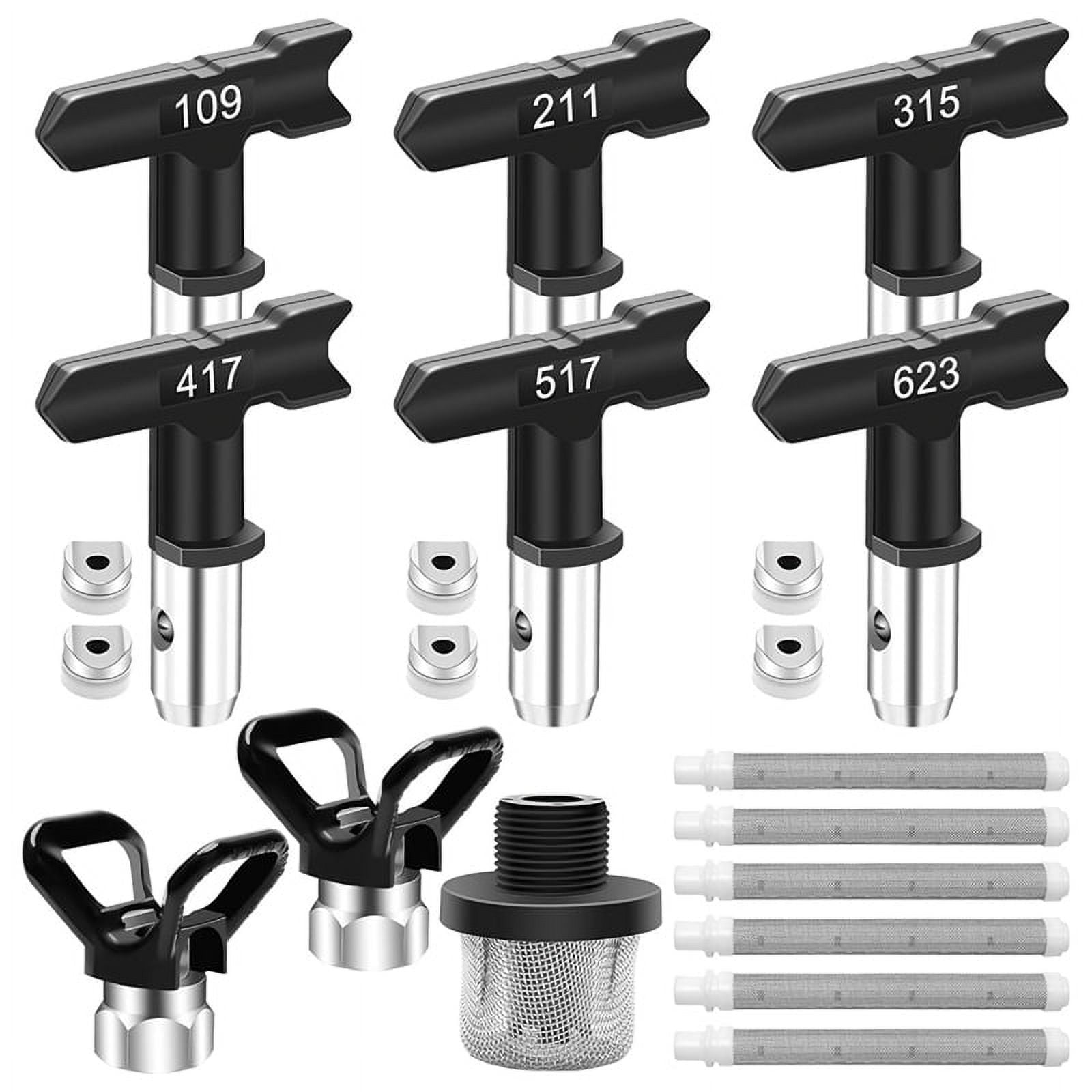 15 Pieces Airless Paint Sprayer Tips Set,Reversible Nozzle Tips with ...