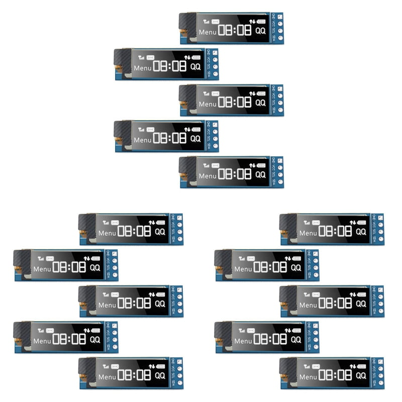 15 Pieces Display Module 0.91 Inch OLED Display Module OLED Screen ...
