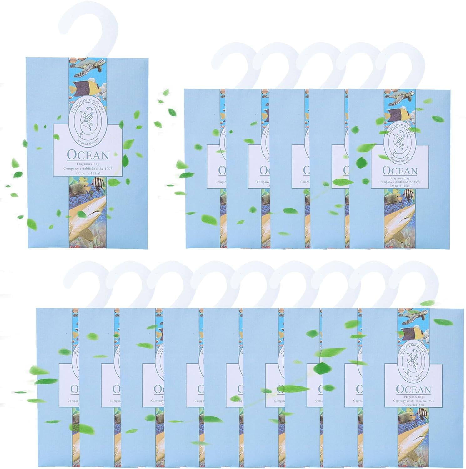 15 Pieces Laundry Fragrance Cabinet Scented Sachets Wardrobe Fragrance ...