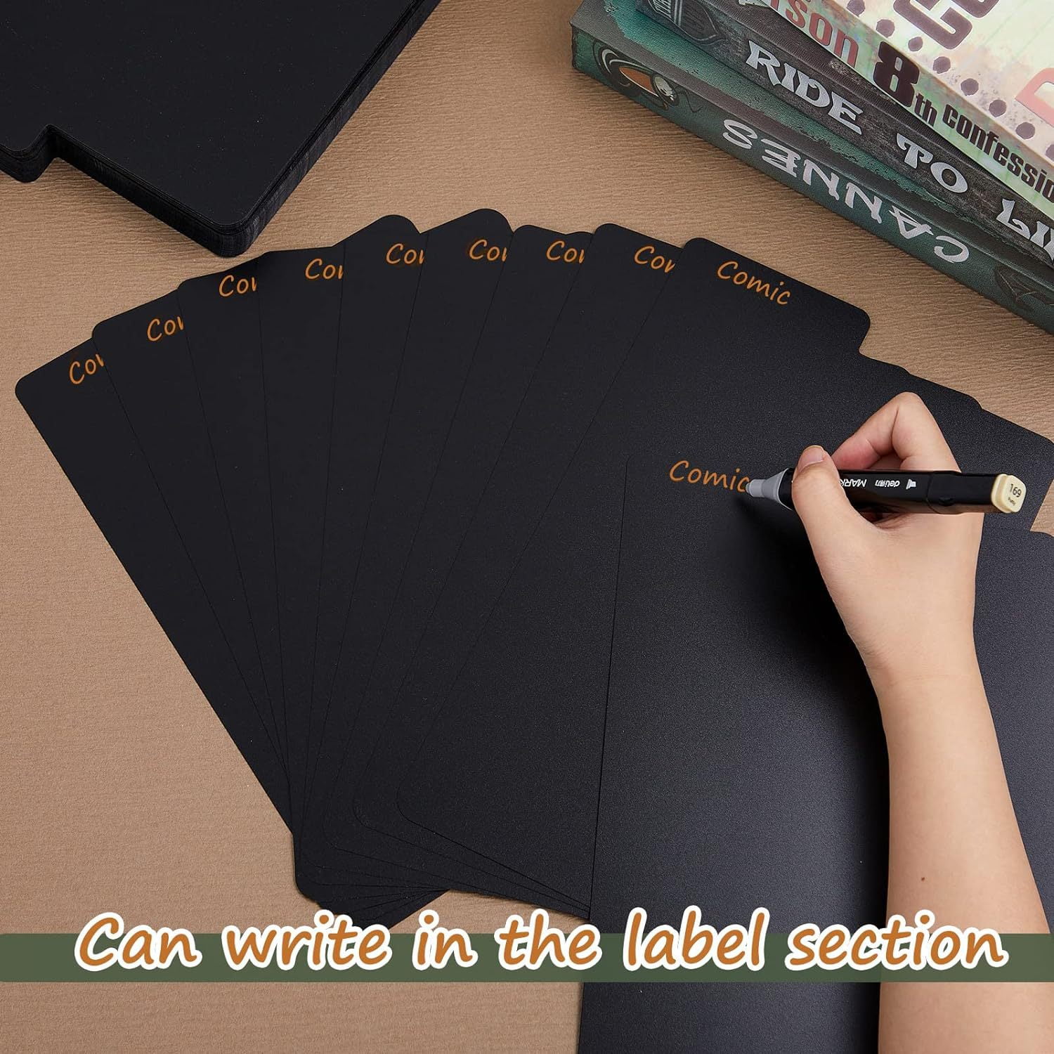 15 Pieces Vinyl Record Divider DIY Writable Organizer Separators for ...
