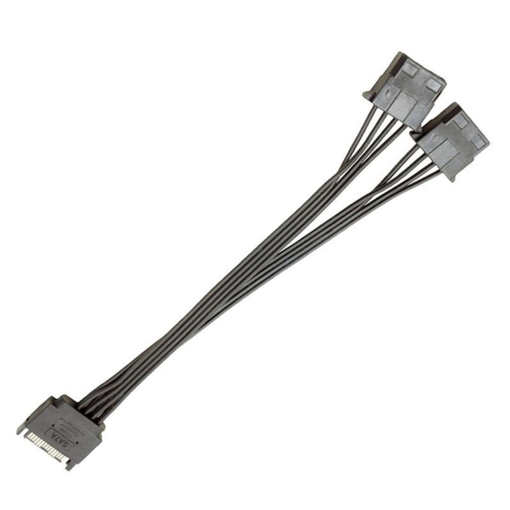 15 Pin 15Pin Male to 1/2 Female 4 Pin Female IDE Power Hard Drive Cable ...