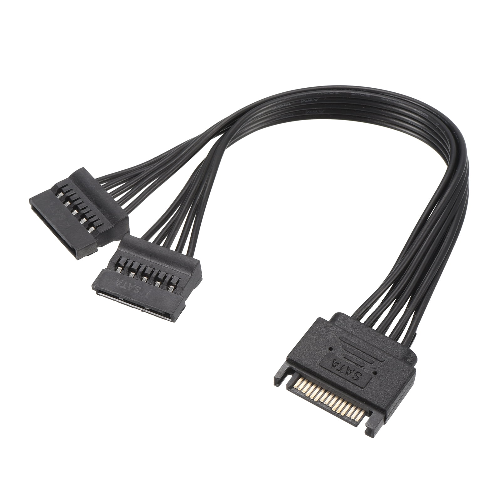 15 Pin Serial ATA Power Cable 1 to 2 Serial Interface Power Extension ...