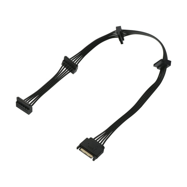 15 Pin Serial ATA Power Cable 1 to 4 Serial Interface Extension Cable ...