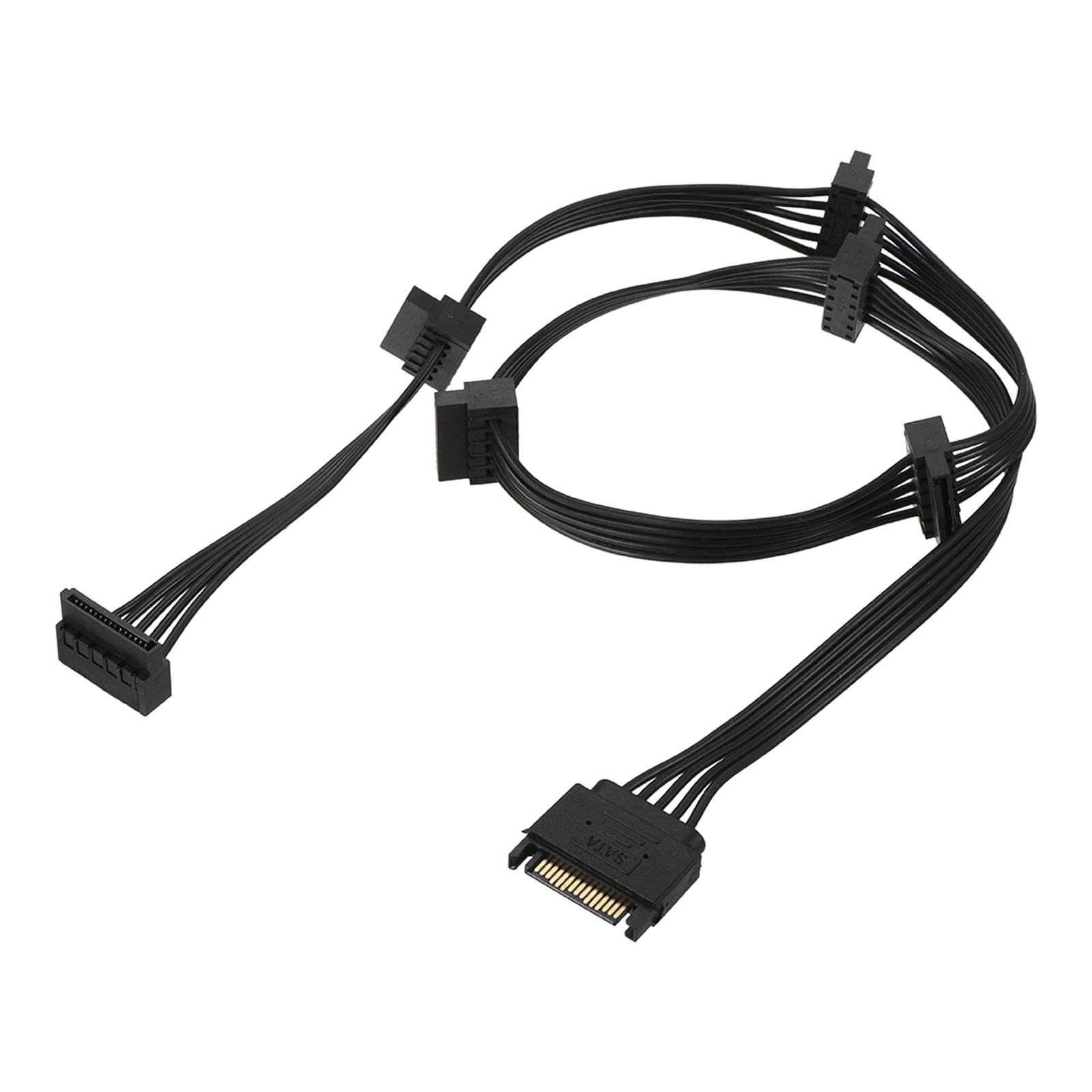 15 Pin Serial ATA Power Cable 1 to 6 Serial Interface Extension Cable ...