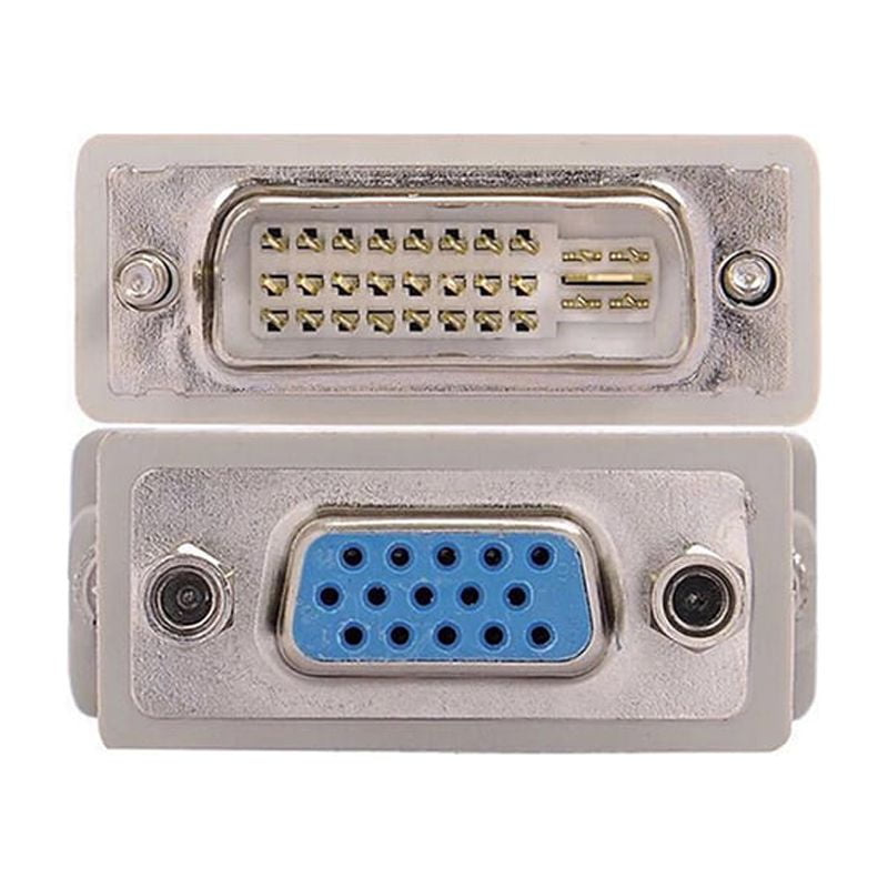 15 Pin VGA Female to 24+1 pin DVI-D Male Adapter Video Converter for PC ...