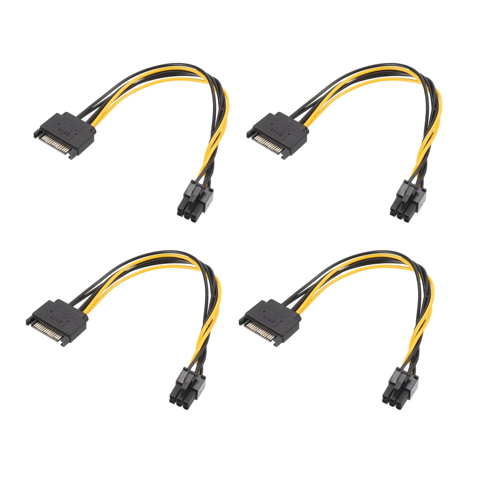 15 Pin to 6Pin Male Graphics Card Cable PCI Express Power Adapter Cable ...