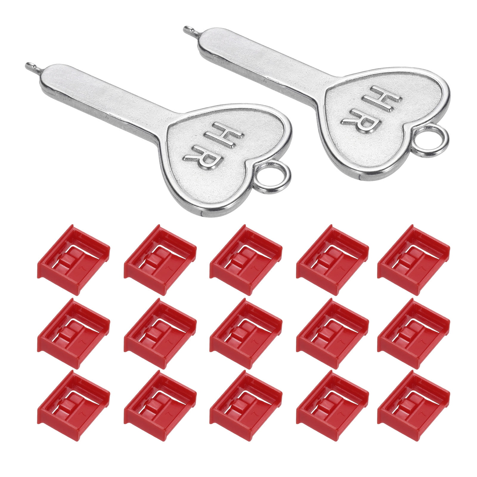 15 Port Blocker Locking USB Port/Dust PC Blocker with Coded Keys,Red ...