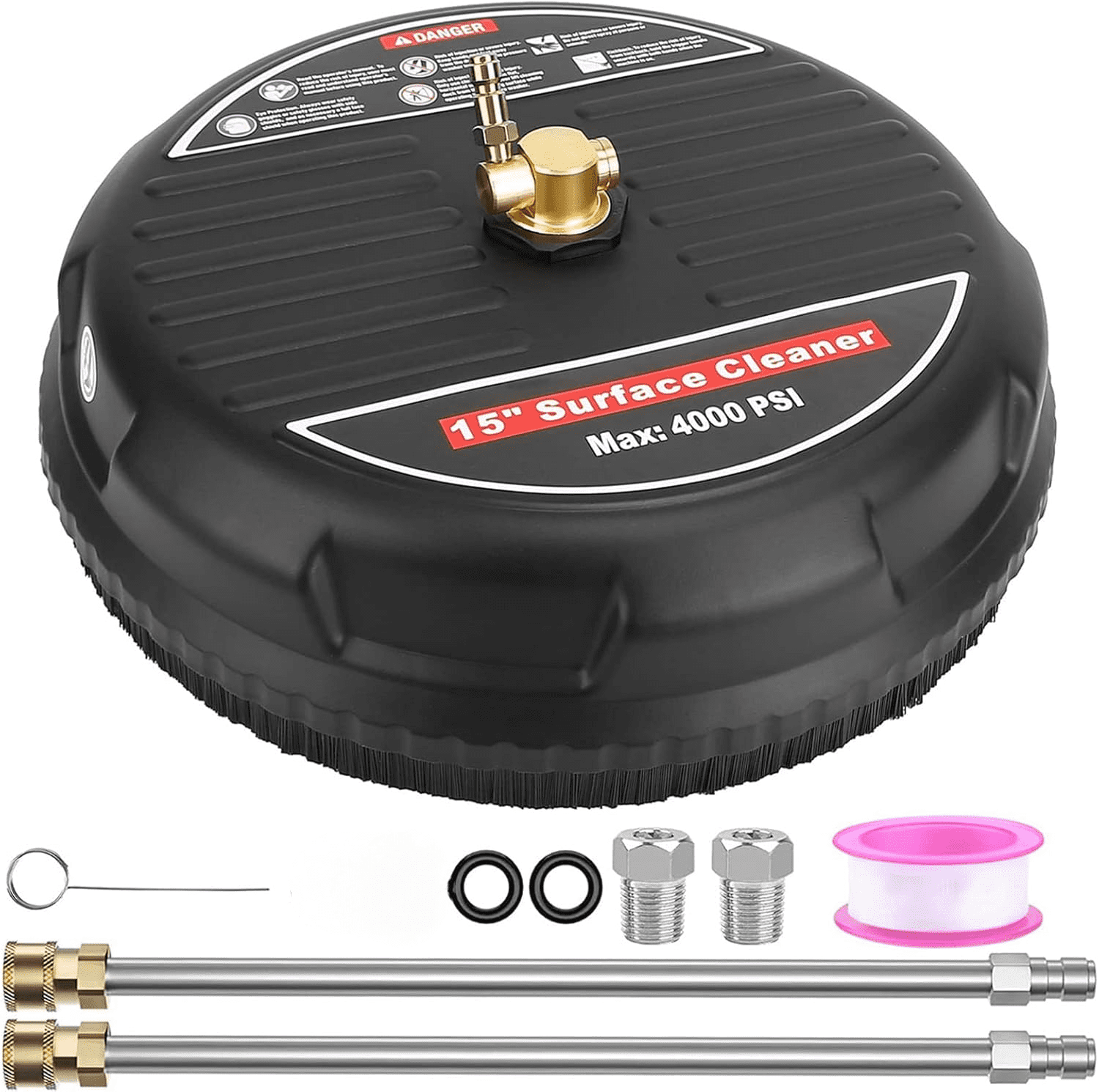 15'' Pressure Washer Surface Cleaner, 4000PSI Power Surface Cleaner ...
