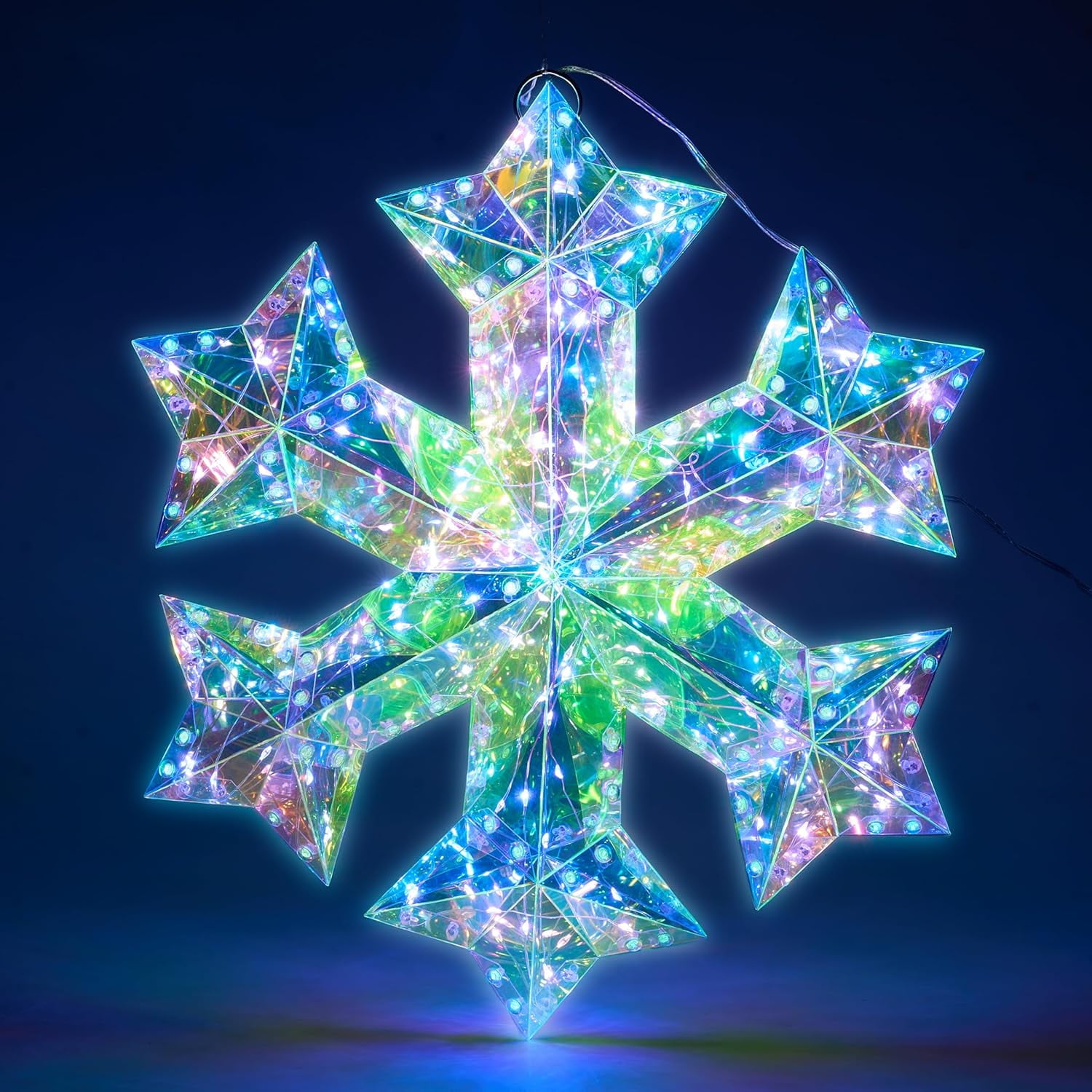 15 in Prismatic Iridescent Reindeer Light Decorations, Prismatic ...