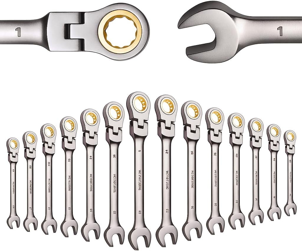 15- Ratcheting Wrench Set (1/4?-1?), 72- Flex- Combination Wrenches ...