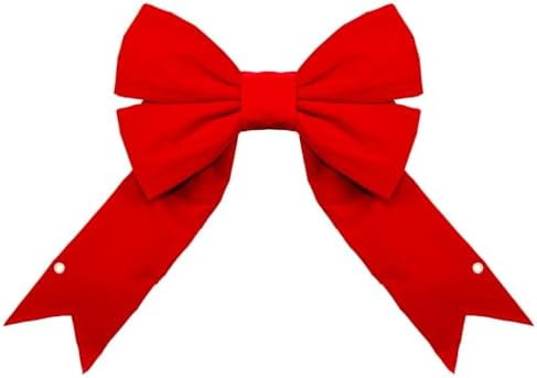 15" Red 3D Velvet Christmas Bows Holiday Red Bows Decorations for ...