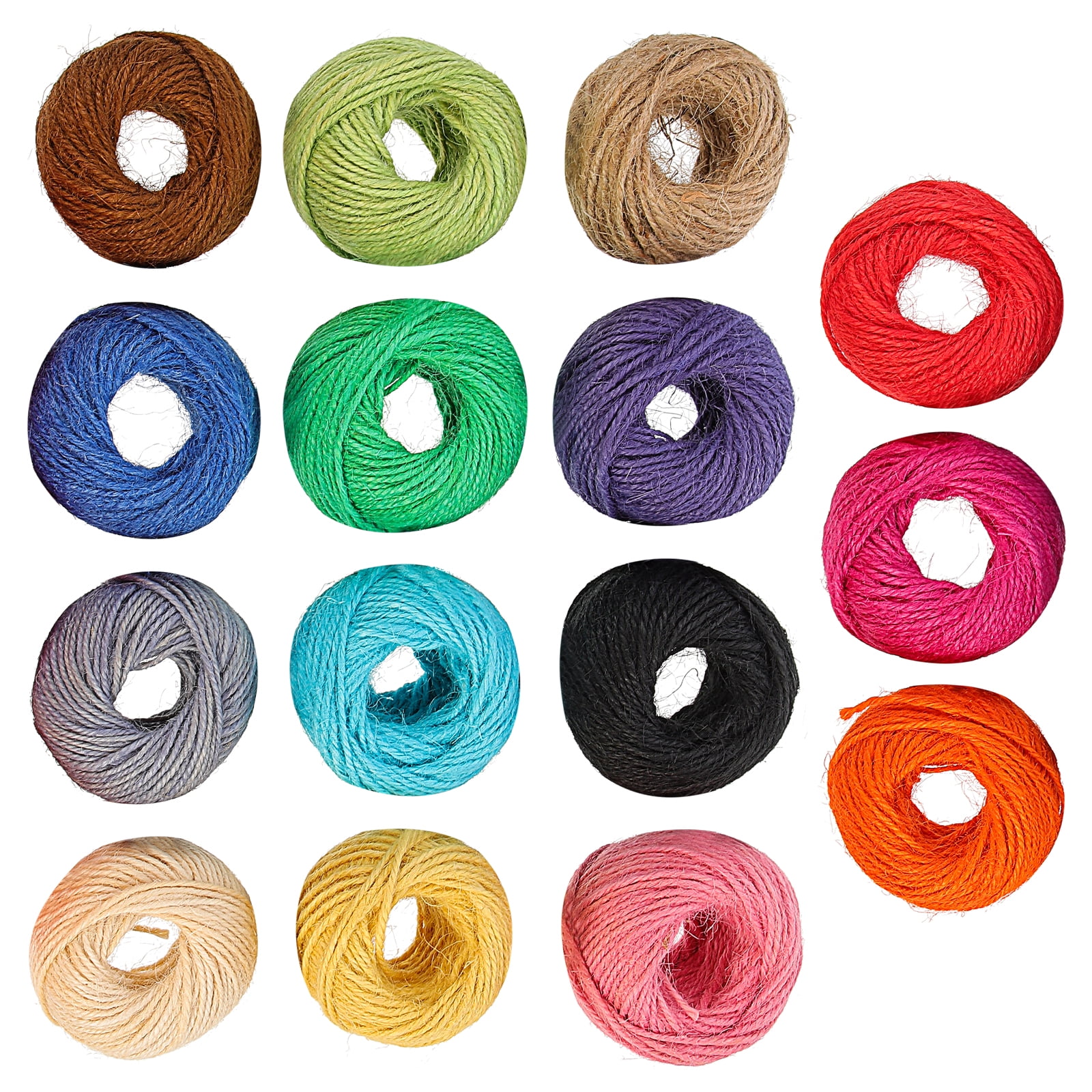 15 Rolls of Decorative Jute Twine Party Gift Wrapping 2mm Jute Rope ...