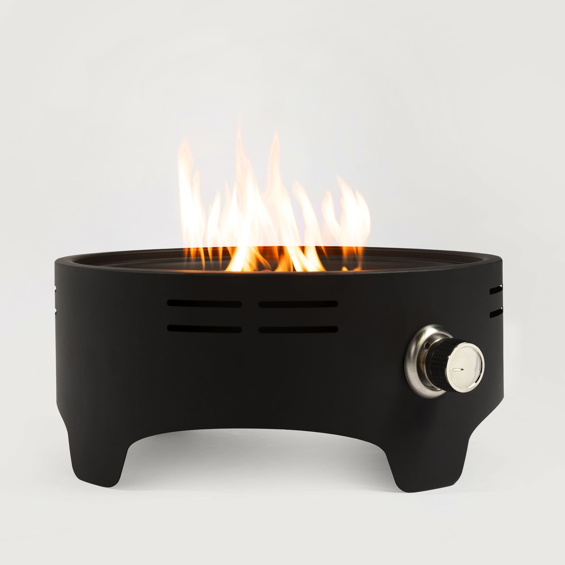 15'' Round Camping fire Pit, 30,000 BTU Round Tabletop Propane Gas Fire ...