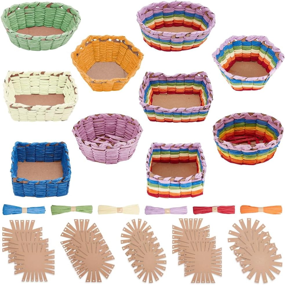 15 Set Basket Weaving Kit Basket Making Kit Beginners Creative Woven ...