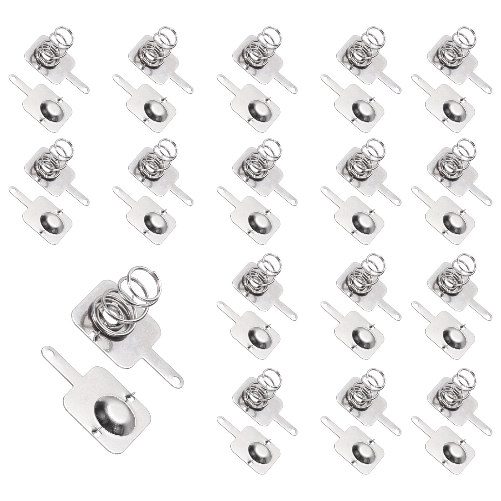 15 Set Battery Metal Spring Contact Plate 11.28mm x 11.5mm Positive ...