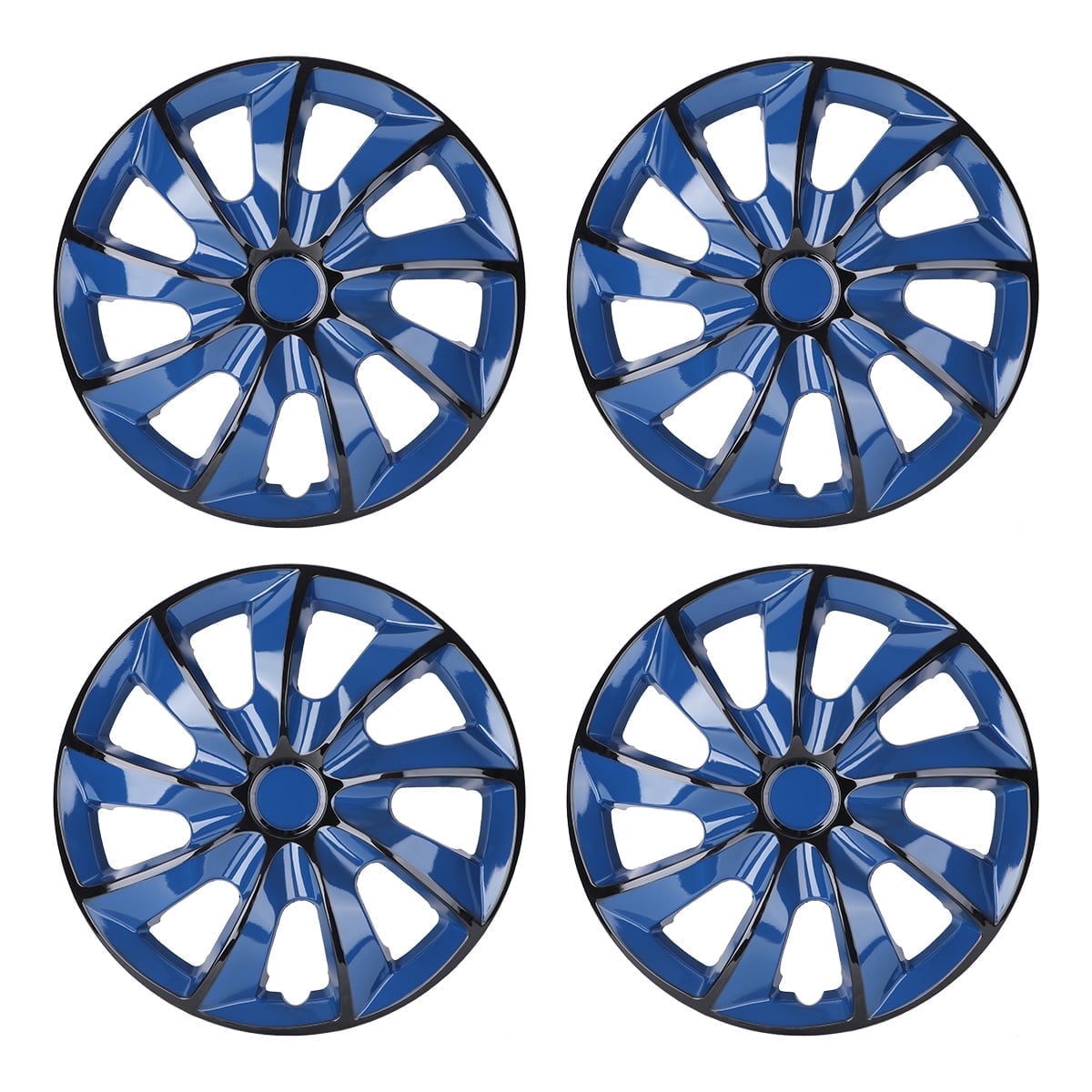 15" Set of 4 Universal Wheel Covers Snap on Hubcaps Full Hub Caps Fit ...