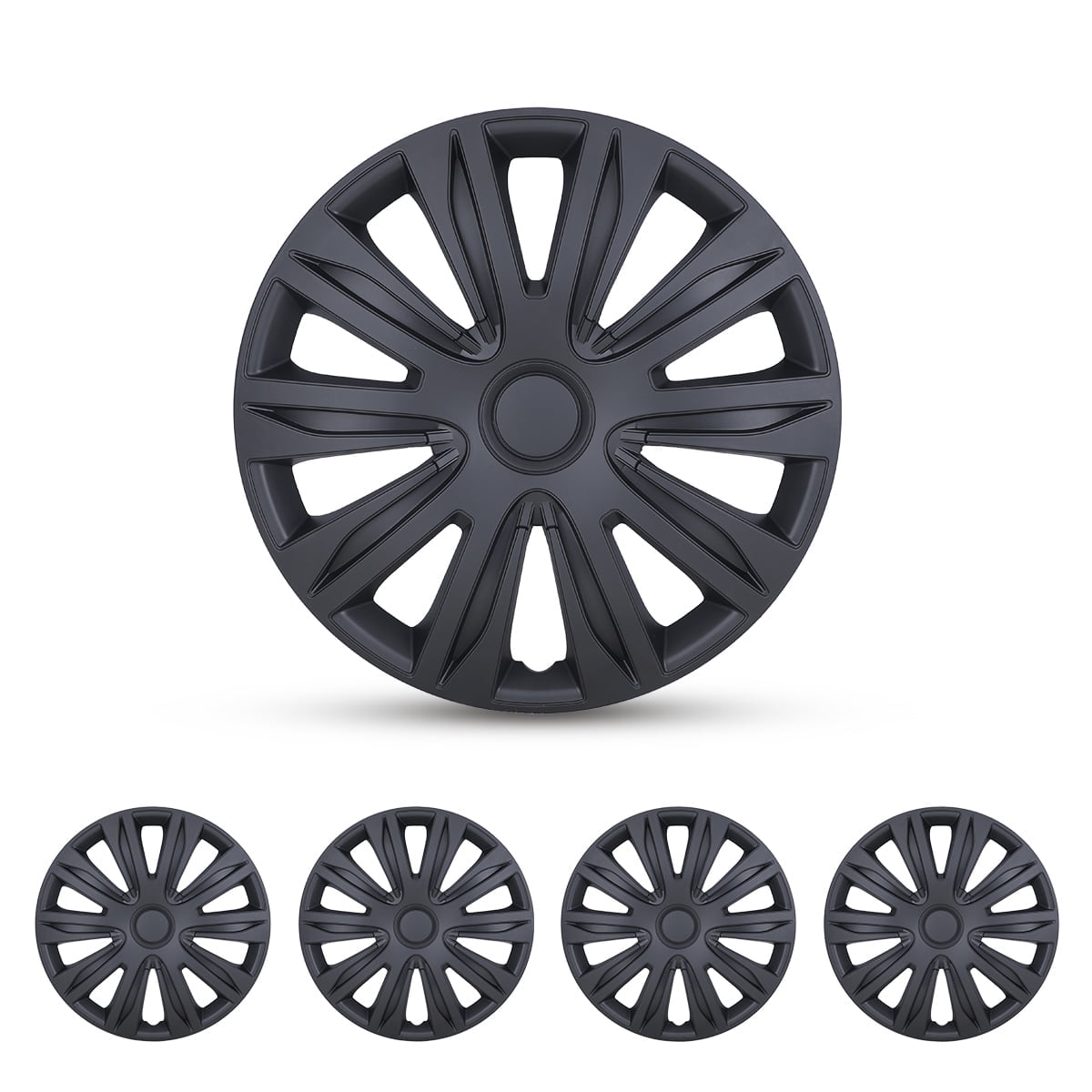 15" Set Of 4 Universal Wheel Rim Cover Hubcaps Snap On Hubcaps Full Hub ...