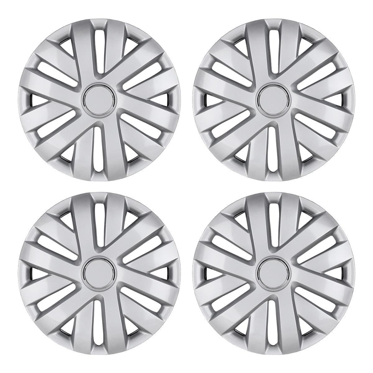 15" Set of 4 Wheel Covers Snap on Hubcaps Full Hub Caps Fit R15 Tire ...