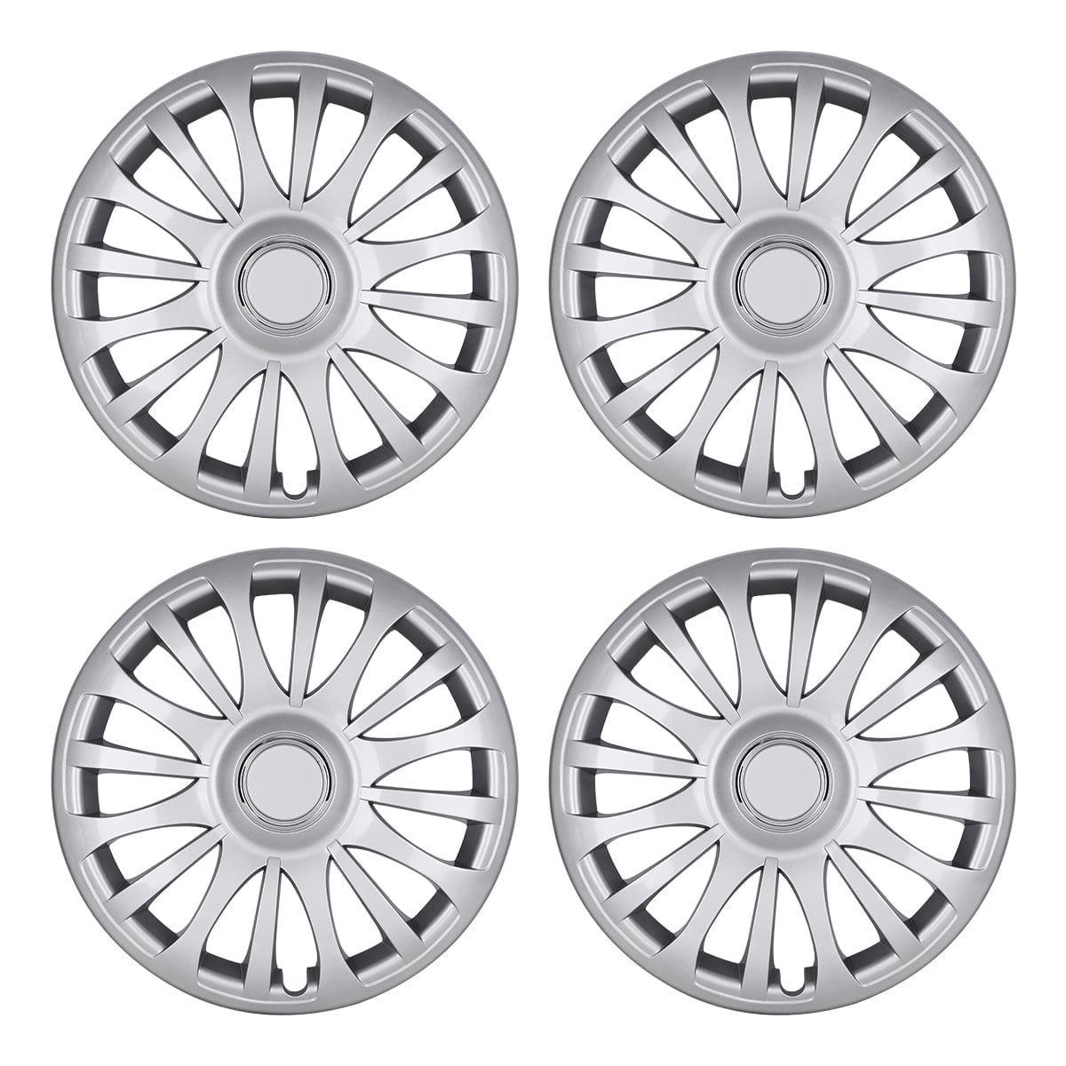 15" Set of 4 Wheel Covers Snap on Hubcaps Full Hub Caps Fit R15 Tire ...