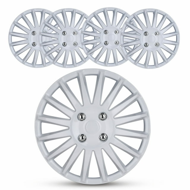 15" Set Of 4 Wheel Covers Snap On Hubcaps Full Hub Caps fit R15 Tire ...