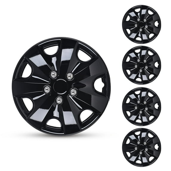 Winjet, 15" Wheel Covers Set of 4, Snap-On Hubcaps for Steel R15 Rims ...