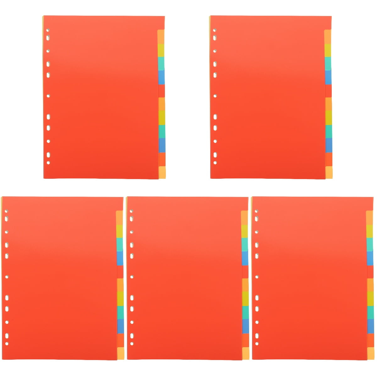 15 Sets A4 File Dividers 12-Part Index Divider Subject Dividers Card ...