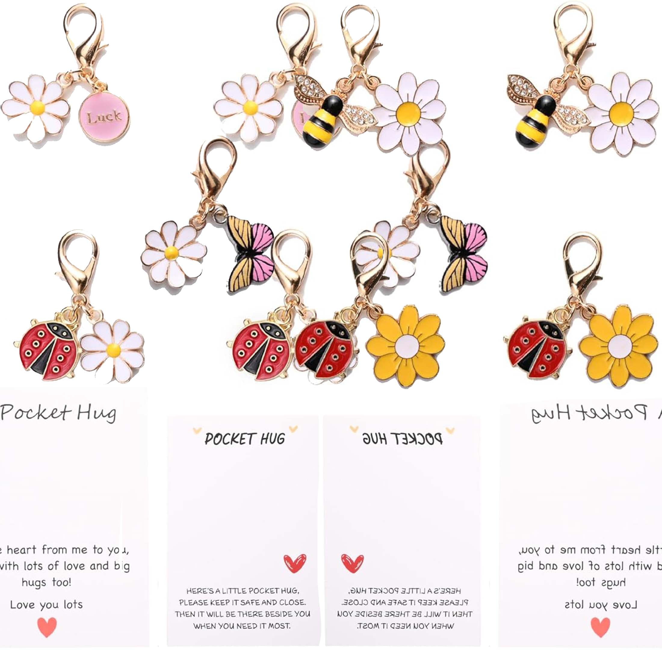 15 Sets Hand-Crafted Hug Favors (Butterfly, Ladybird, Flower, Bee ...