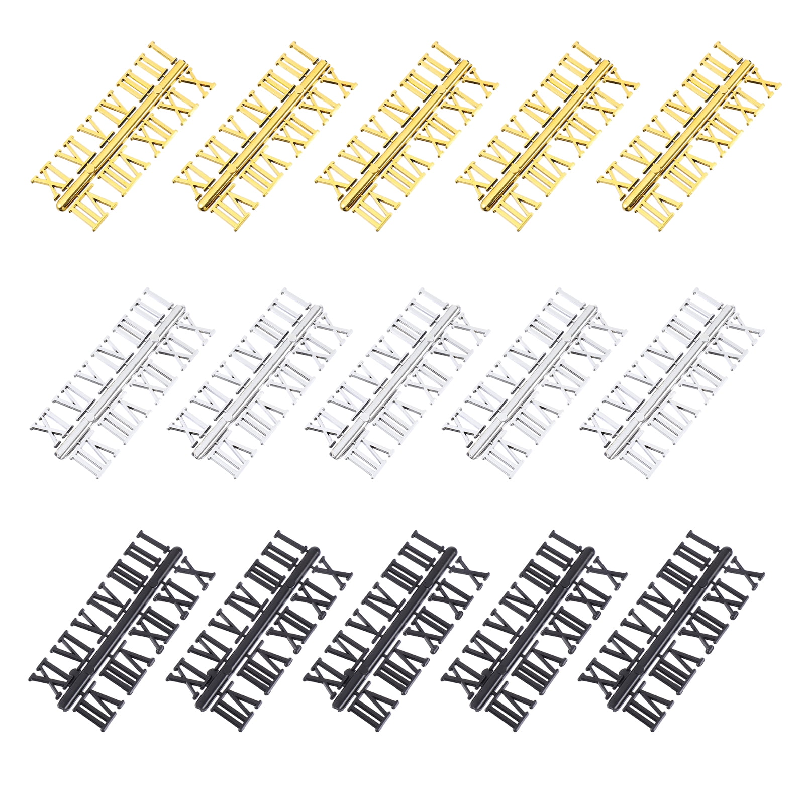 15 Sets Hanging Clock DIY Numerals Roman Number Clock Number ...