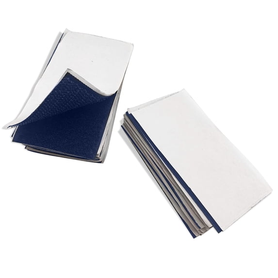 15 Sets Navy Hook and Loop Strips with Adhesive 2 inch Width Strong ...