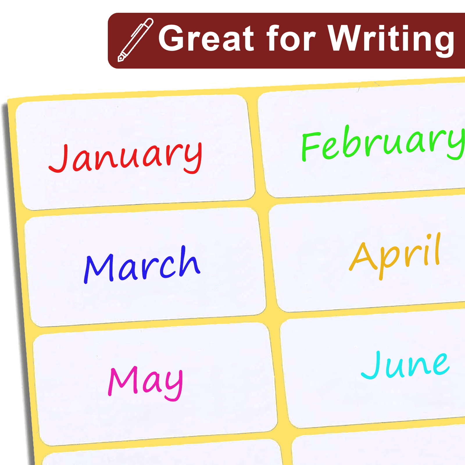 15 Sheet A5 840 Pcs Pieces Matte White Labels Stickers, Small Self ...