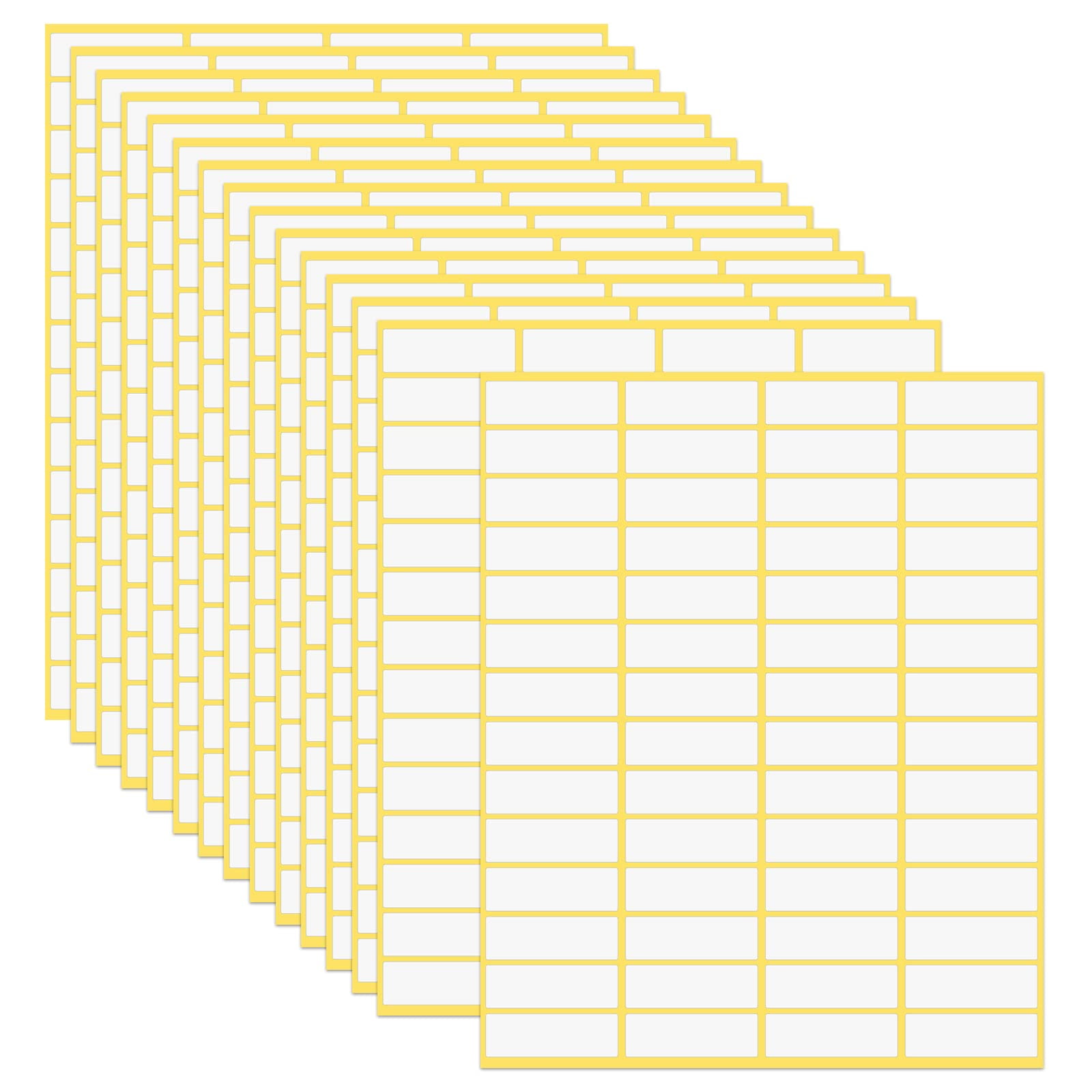 15 Sheet A5 Self Adhesive Stickers Labels, Matte White Labels Stickers ...