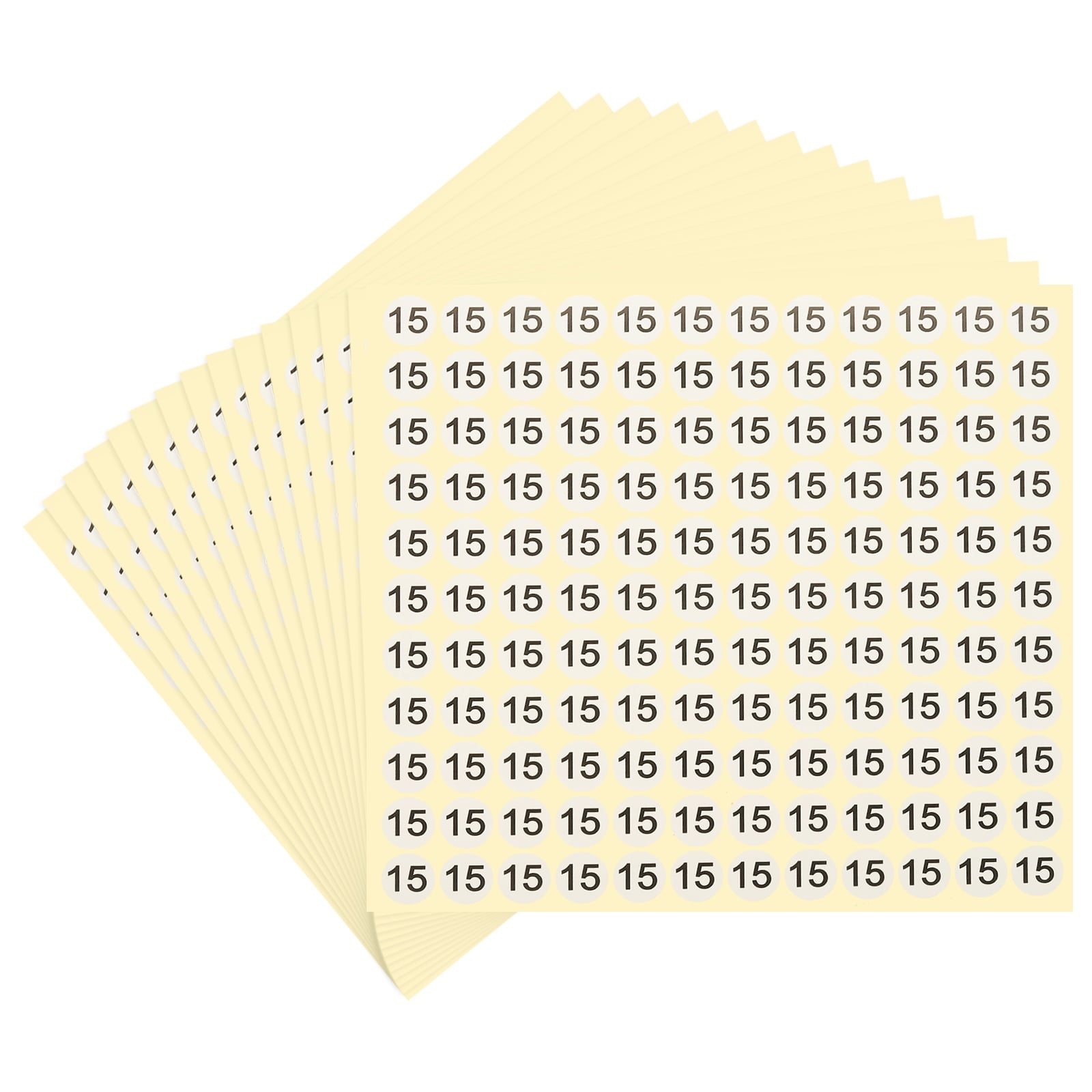 Number Stickers Number Round Sticker Self-Adhesive Small Label for ...