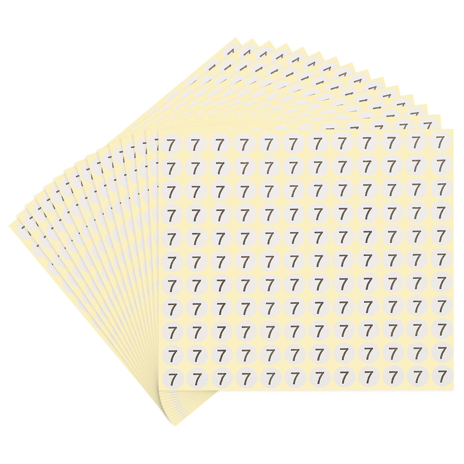 Number Stickers Number Round Sticker Self-Adhesive Small Label for ...