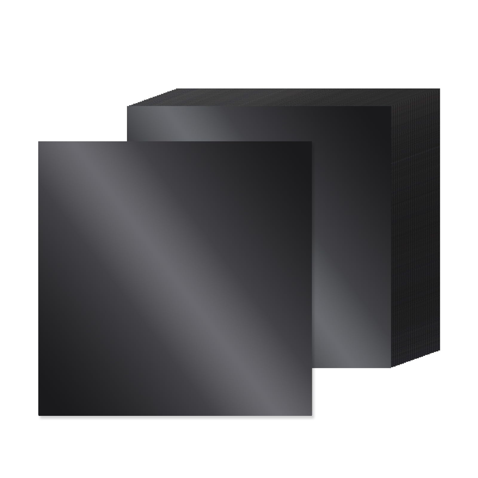 15 Sheets Black Metallic ESF27 Cardstock Paper 12" 92lb/250gsm Thick ...
