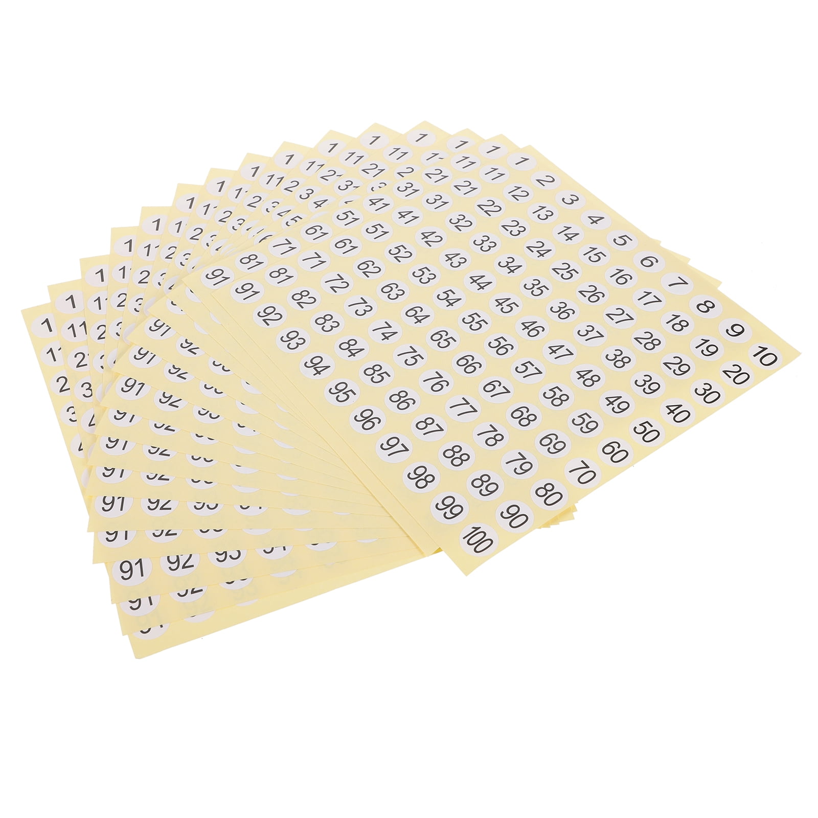15 Sheets Breaker Panel Number Stickers Sizing Round Nail Office ...
