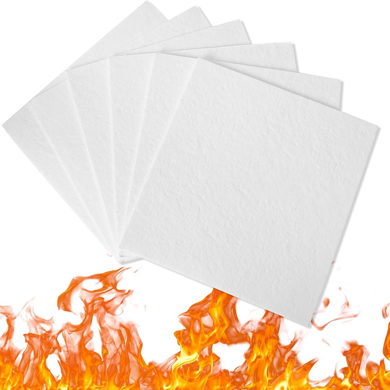 15 Sheets Ceramic Fiber Paper Insulation Gasket Paper Fireproof ...