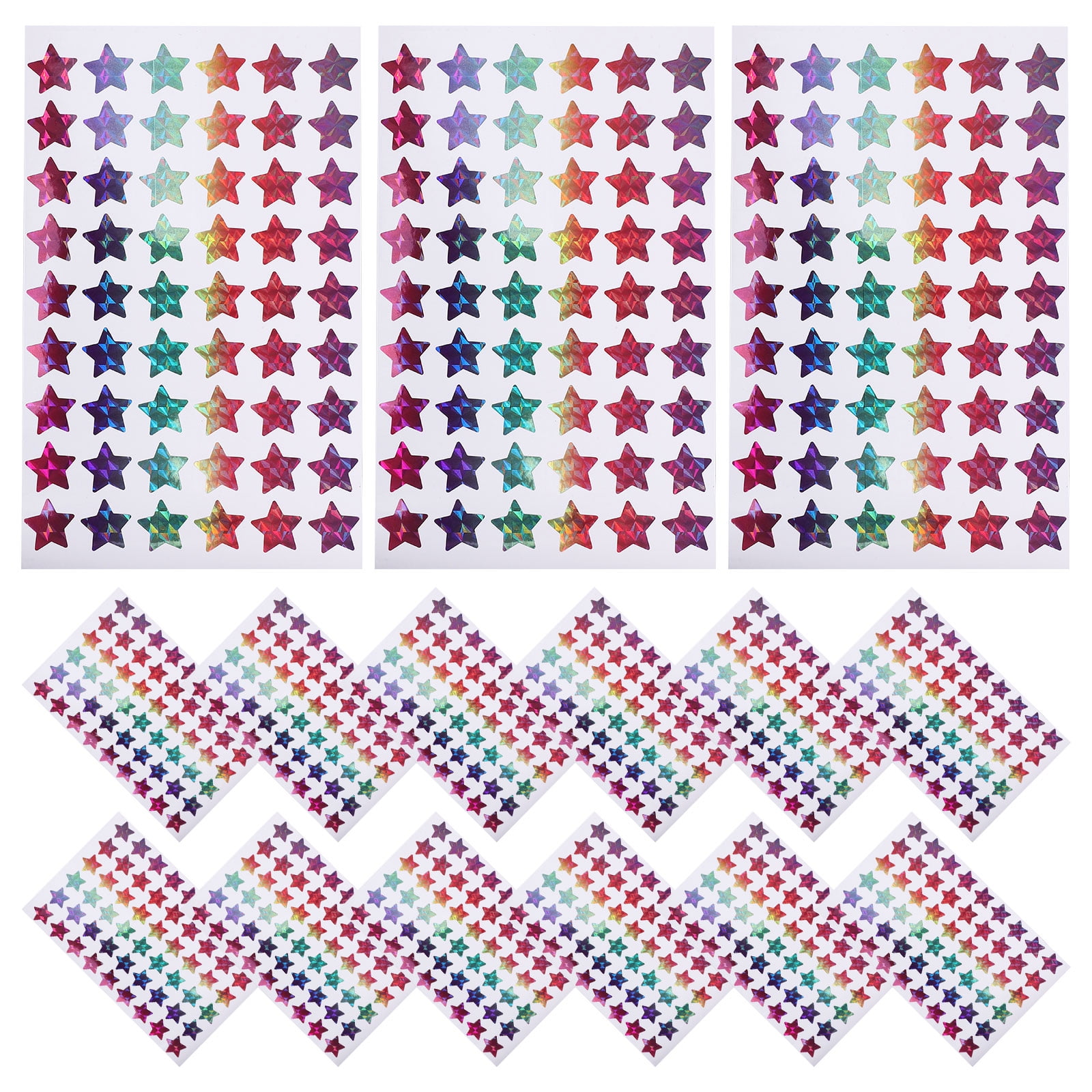HOOWIFFY Multi-Color Reward Stickers, 5 Sheets Adhesive Incentive ...