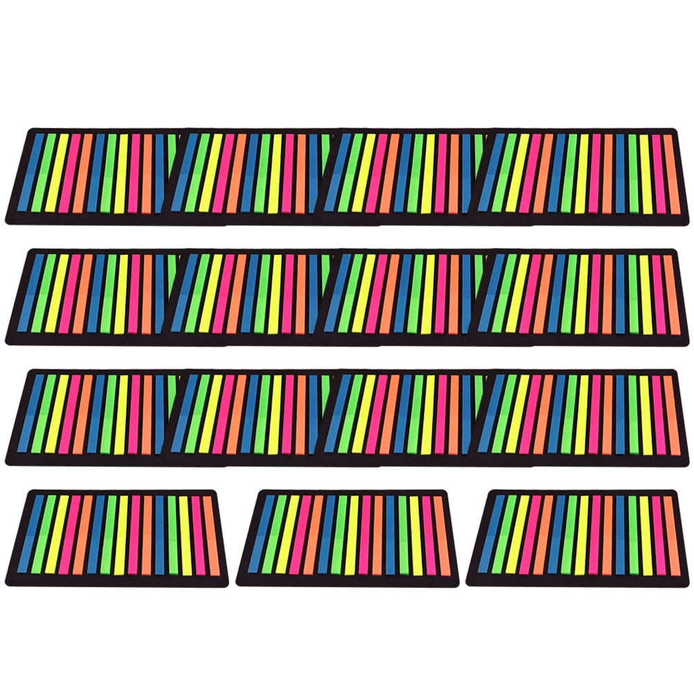 15 Sheets Highlighter Duct Tape Notes Stickers Page Marker Office ...