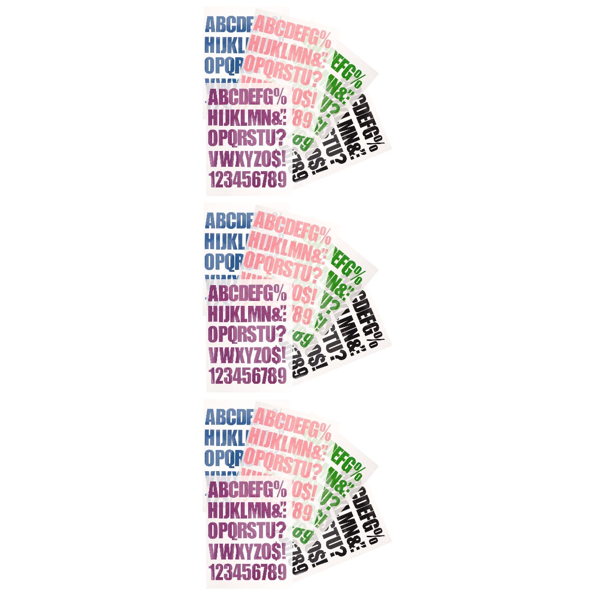 15 Sheets Number Stickers Headpiece Leather Patches Tiara Iron Letters ...