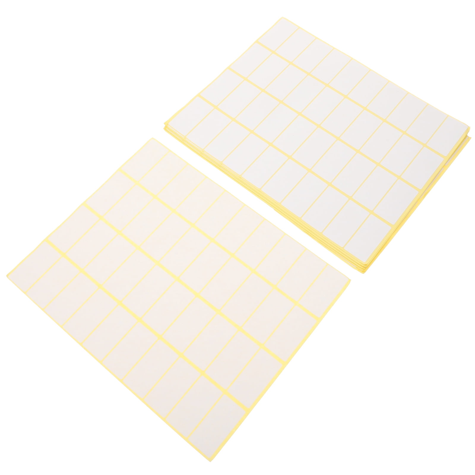 15 Sheets Blank Label Stickers Easy To Write On Adhesive Labels 40 ...