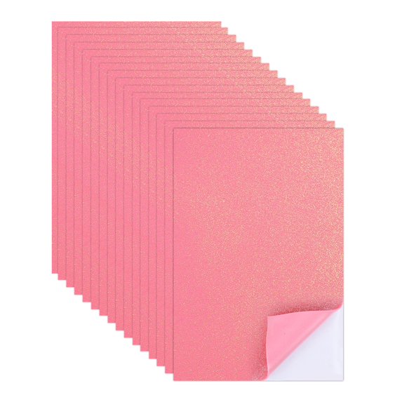 15 Sheets Pure Red Shiny Foam Sheets with Adhesive Backing, 8x12Inch ...