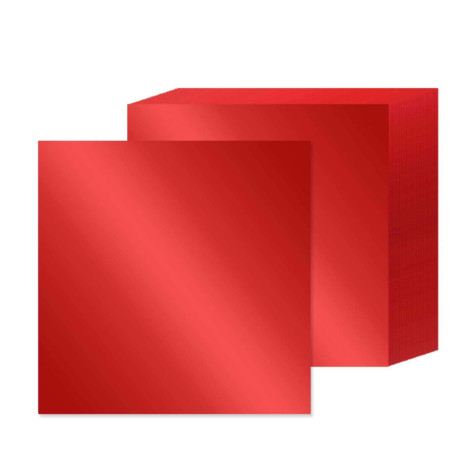 15 Sheets Red Metallic AIF9 Cardstock - 12" x 12", 92lb/250gsm Thick ...
